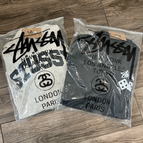 Stussy | Sweaters | Stussy Graphic Tshirts In Black And Gray | Poshmark